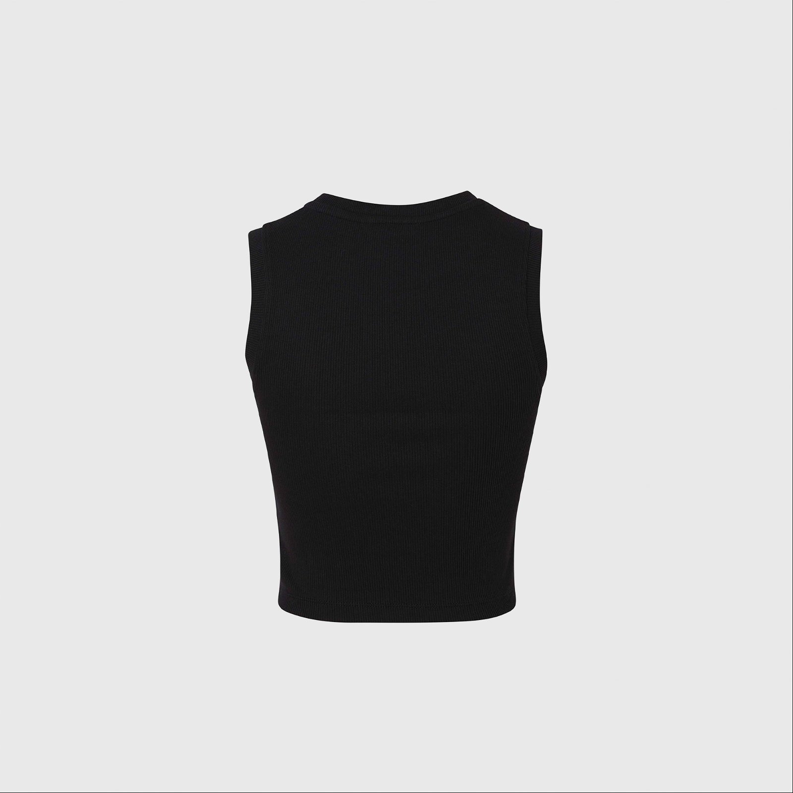 Calvin Klein Jeans Archival Monologo Rib Tank Top Kadın Siyah Kolsuz T