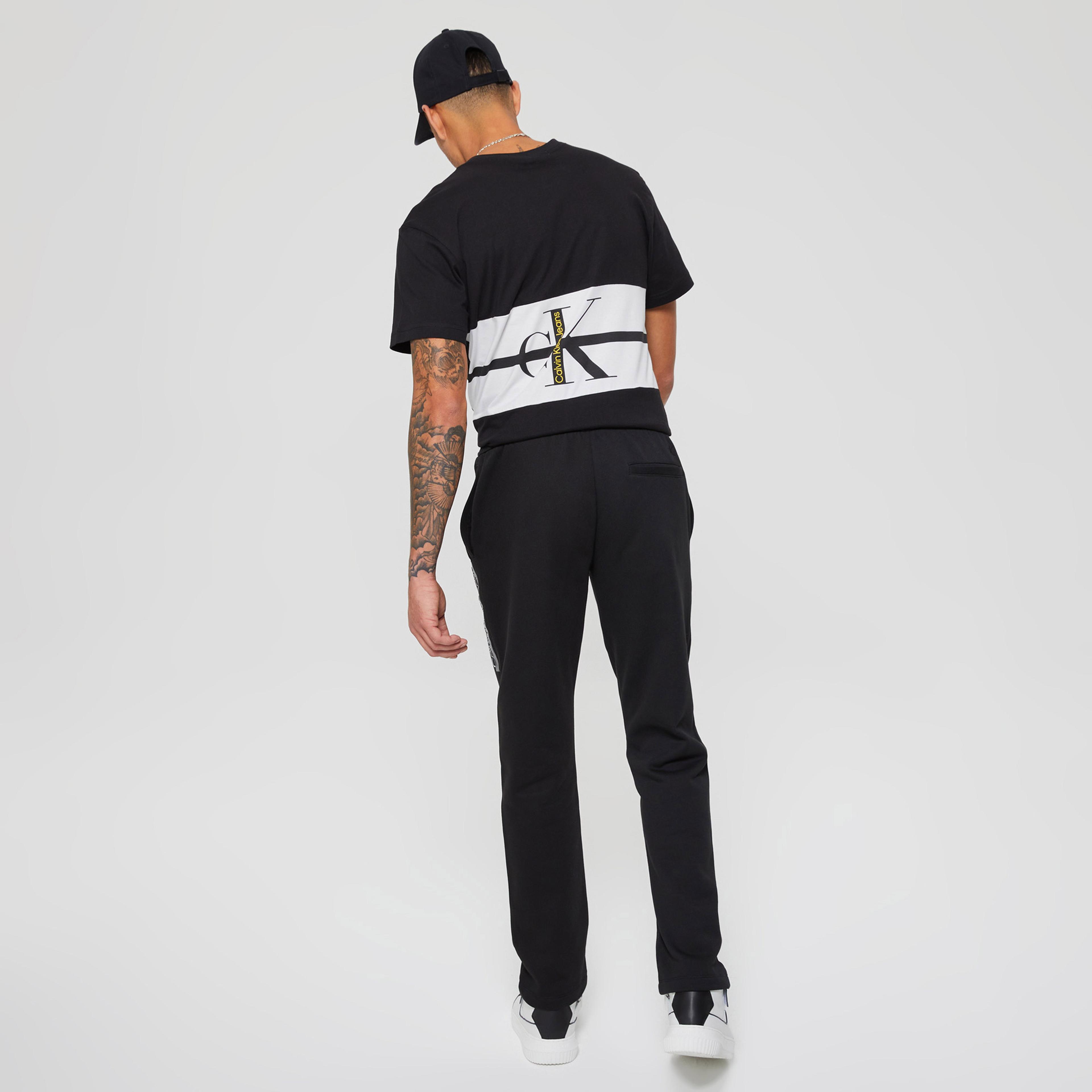 Calvin Klein Jeans Instit Shine Blocking Erkek Siyah Eşofman Altı Erkek